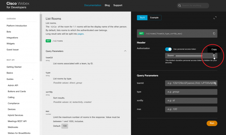Webex Simple Python Script To Find Room By Name And Send Message To